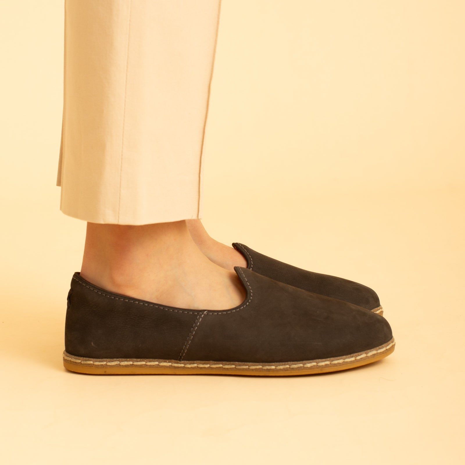 Graphite Suede - Slip On Shoes for Women | Charix