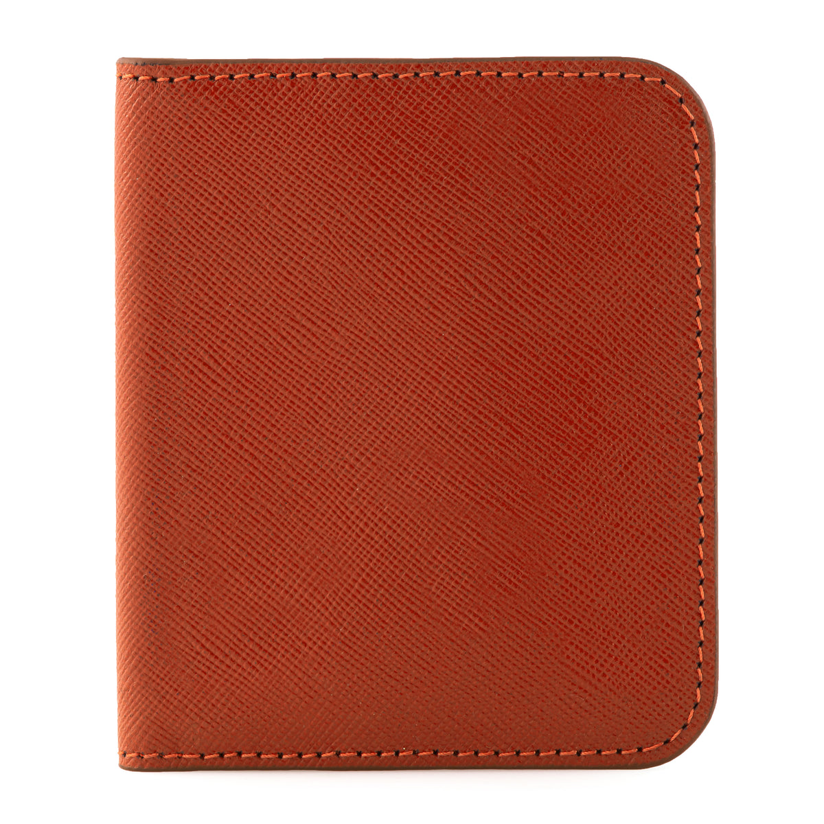 Orange Bifold Minimalist Wallet