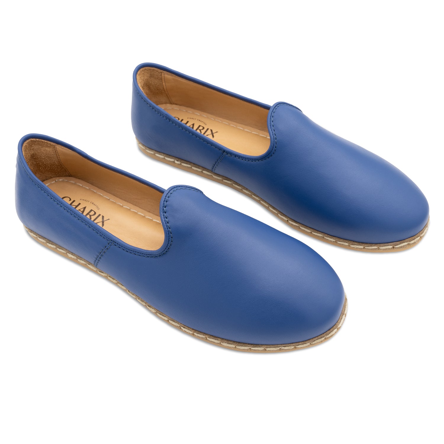 Cobalt Blue - Slip On Shoes for Men | Charix