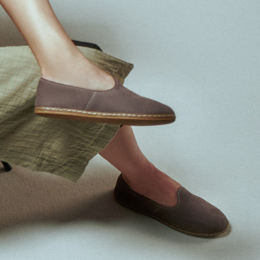 Graphite Suede - Slip On Shoes for Women | Charix