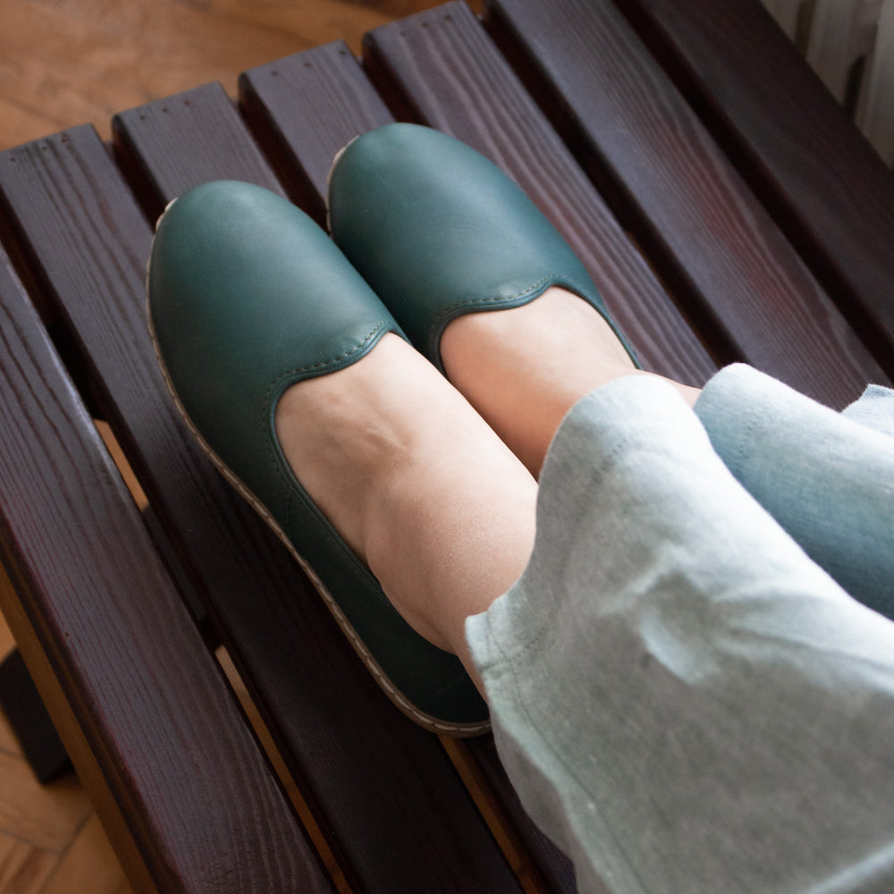 Hunter Green - Slip On Shoes for Women | Charix