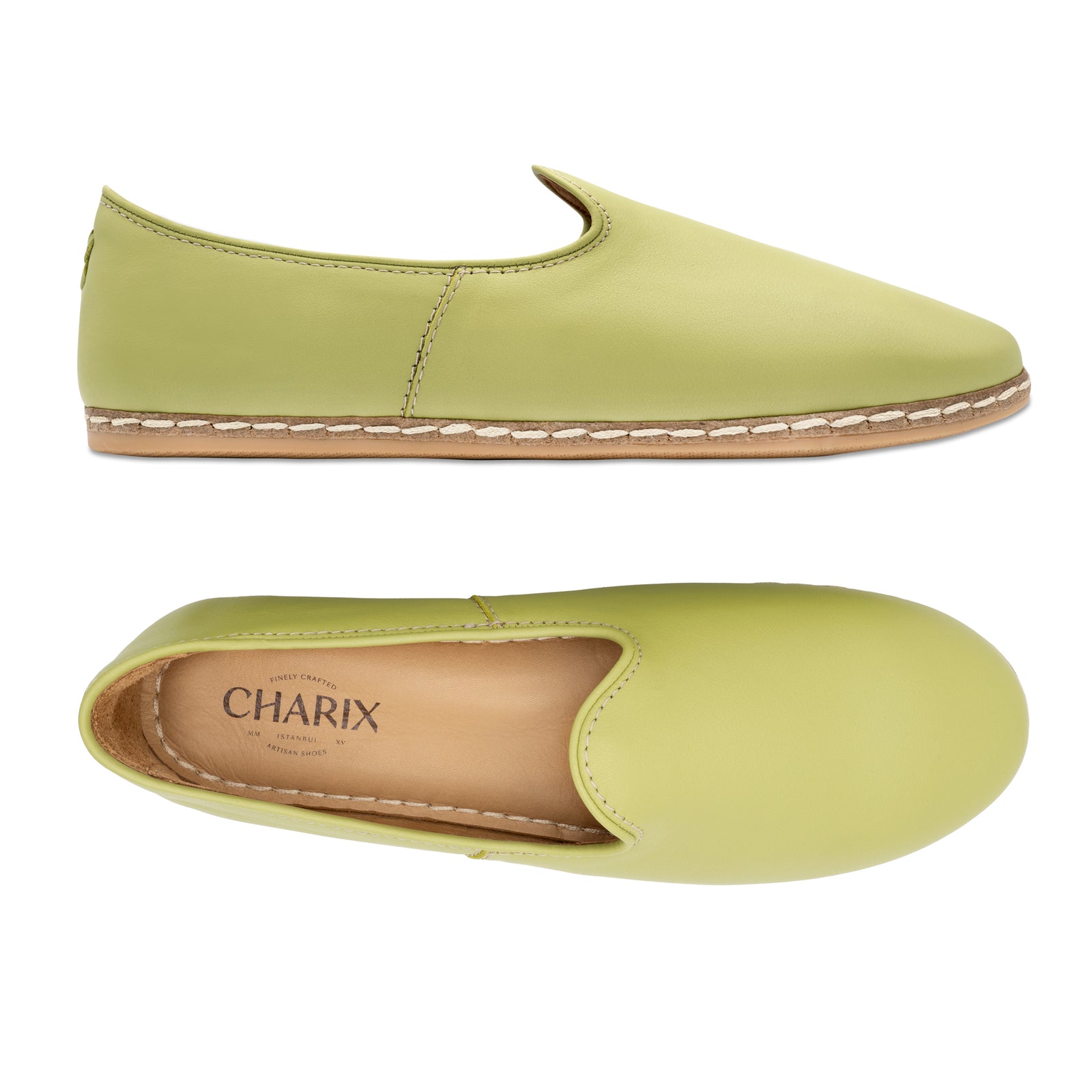 Pistachio - Slip On Shoes for Women | Charix