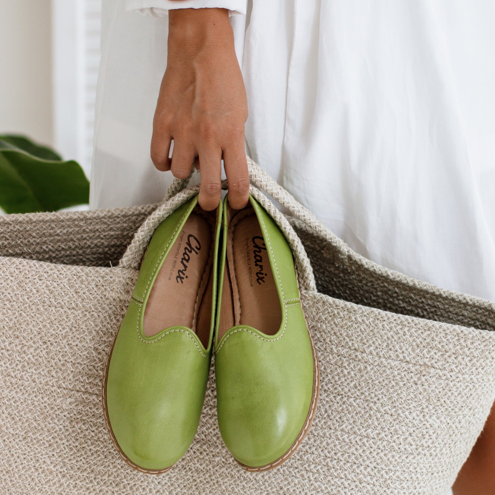 Pistachio - Slip On Shoes for Women | Charix