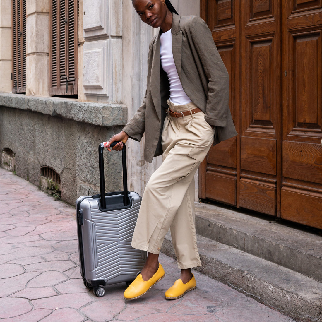 Yellow - Slip On Shoes for Women | Charix