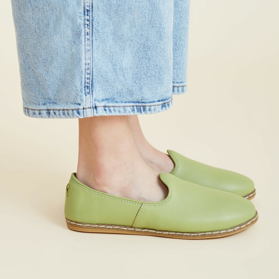 Pistachio - Slip On Shoes for Women | Charix