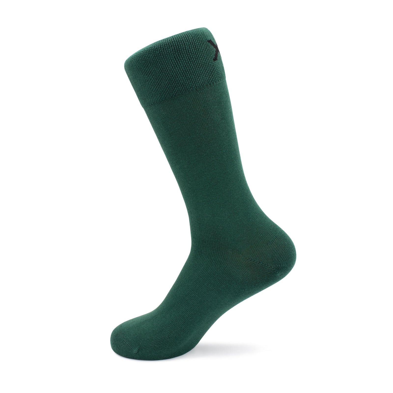 Hunter Green Crew Socks | Cotton Socks for Women & Men | Charix