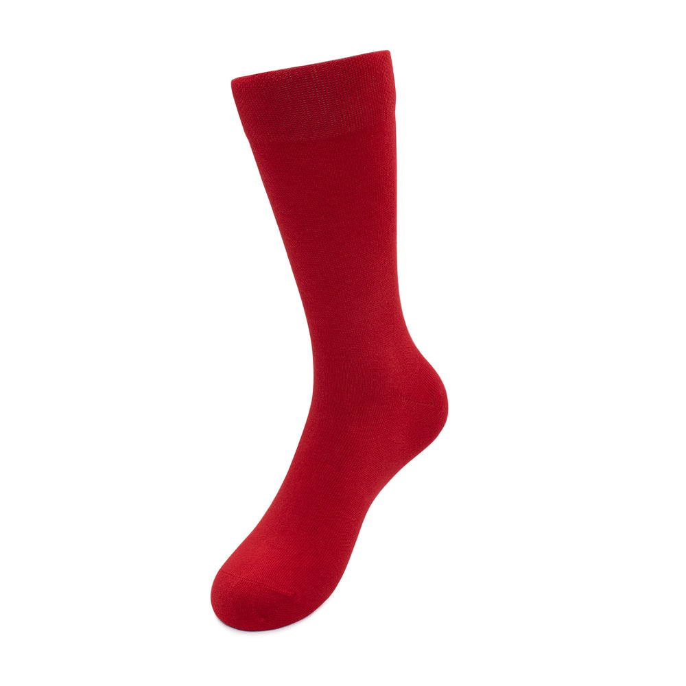 Red Crew Socks | Cotton Socks for Women & Men | Charix